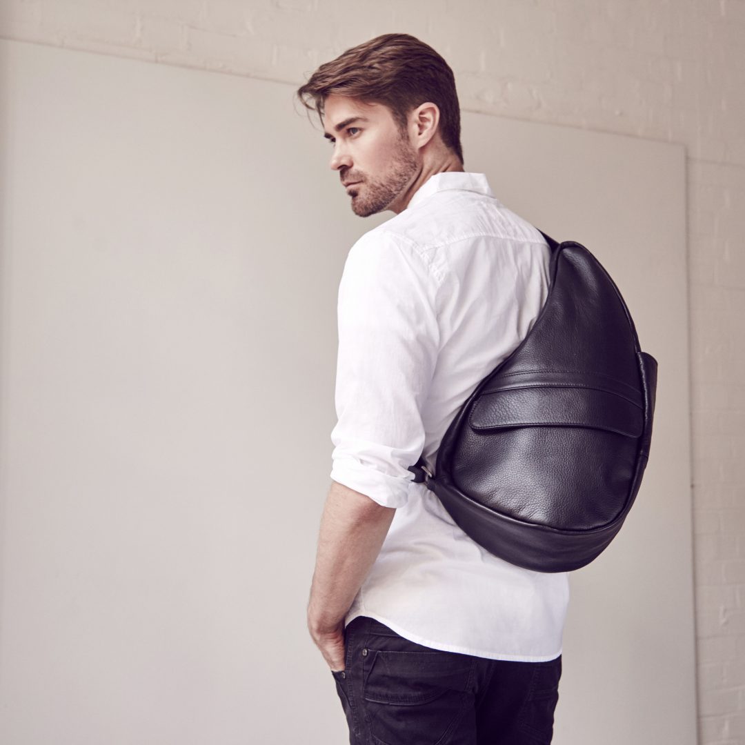 Leather Healthy Back Bag - Classic medium in Black